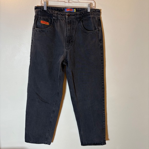 Empyre | Jeans | Empyre Baggy Wide Leg Jeans Mens 32 Black Y2k Skater ...